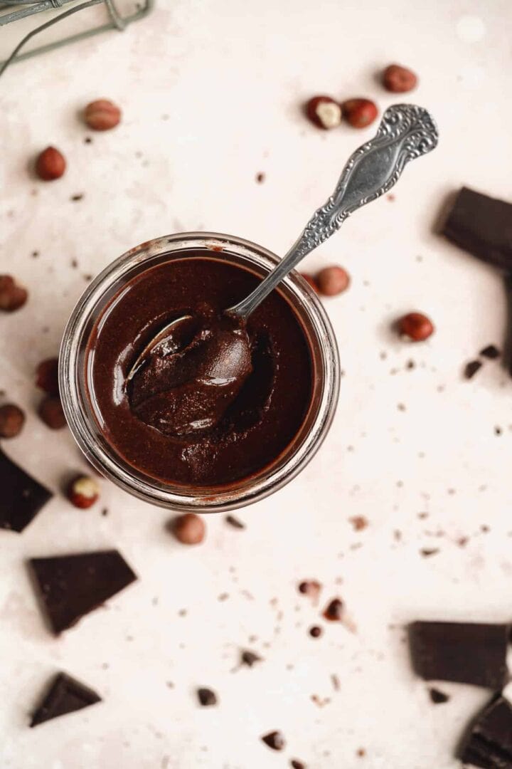 Healthy Chocolate Hazelnut Butter (V, Paleo, GF) - The Fit Peach