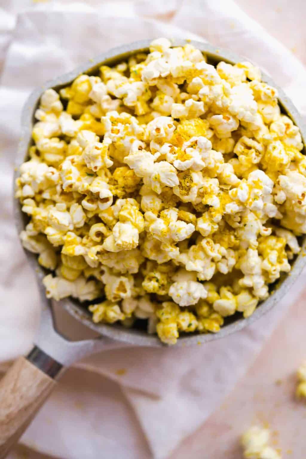 Savory Cheesy Popcorn - The Fit Peach