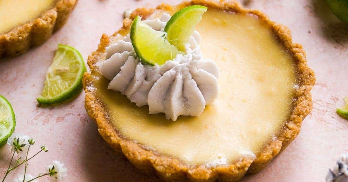 Gluten free Key Lime Pie Tarts (without condensed milk) - The Fit Peach