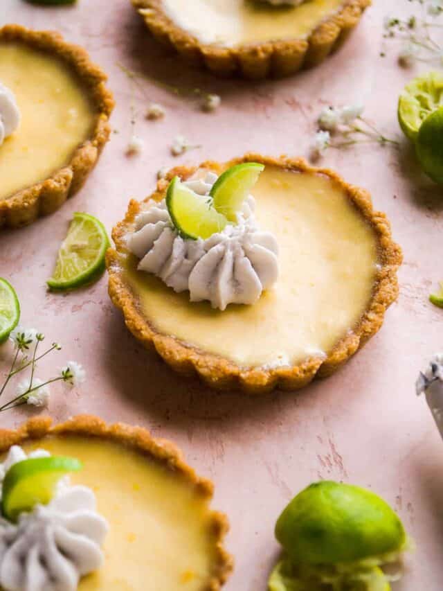 Key Lime Pie Mini Tart - The Fit Peach