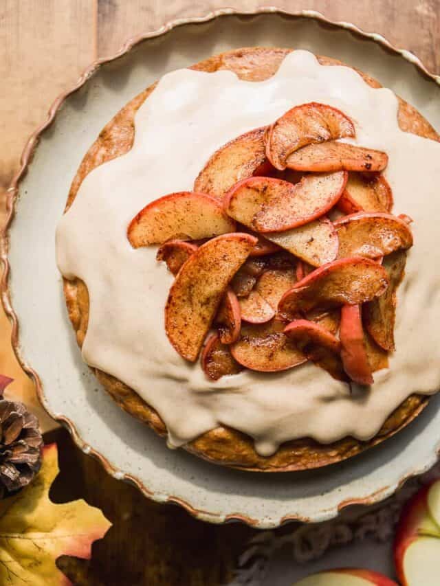 Maple Apple Cake - The Fit Peach