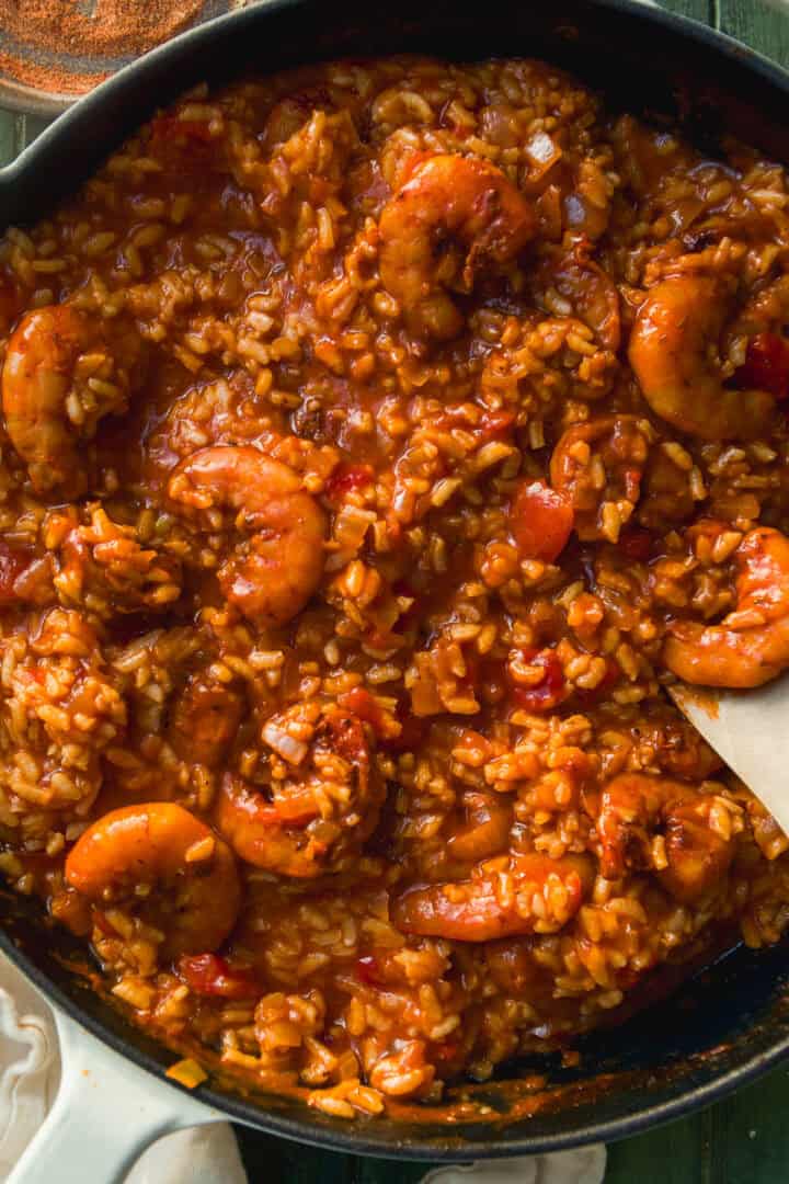 Cajun Shrimp and Tomato Risotto - The Fit Peach