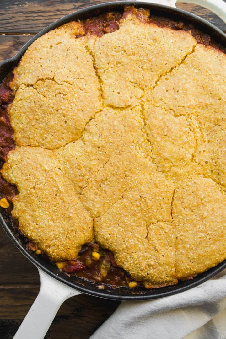 One-Pan Chili Cornbread Casserole